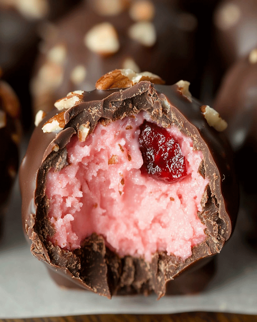 Chocolate Cherry Coconut Truffles - Easy Holiday Treat - Slam Recipes