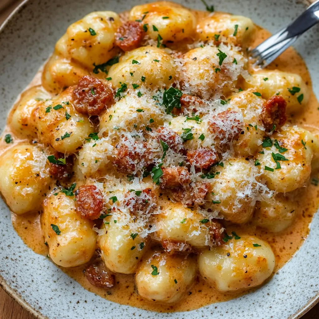 Best Creamy Chorizo Gnocchi - Quick & Easy Dinner Recipe - Slam Recipes